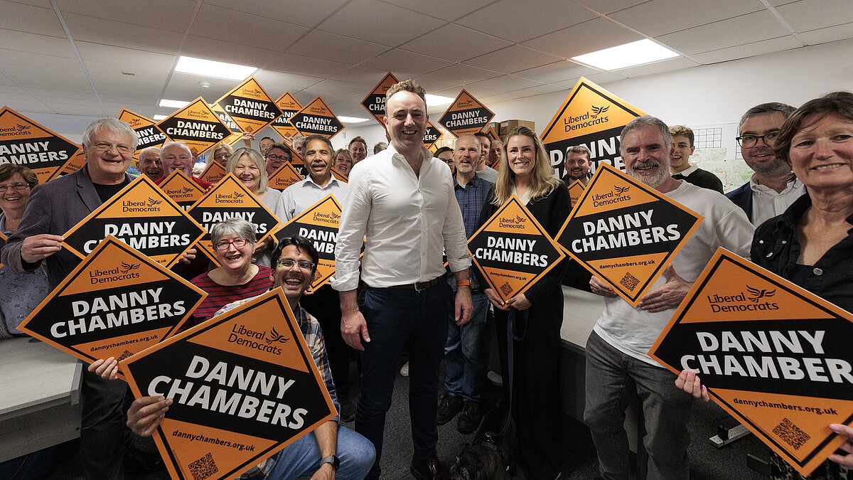 Danny Chambers wins in Winchester - Winchester District Liberal Democrats